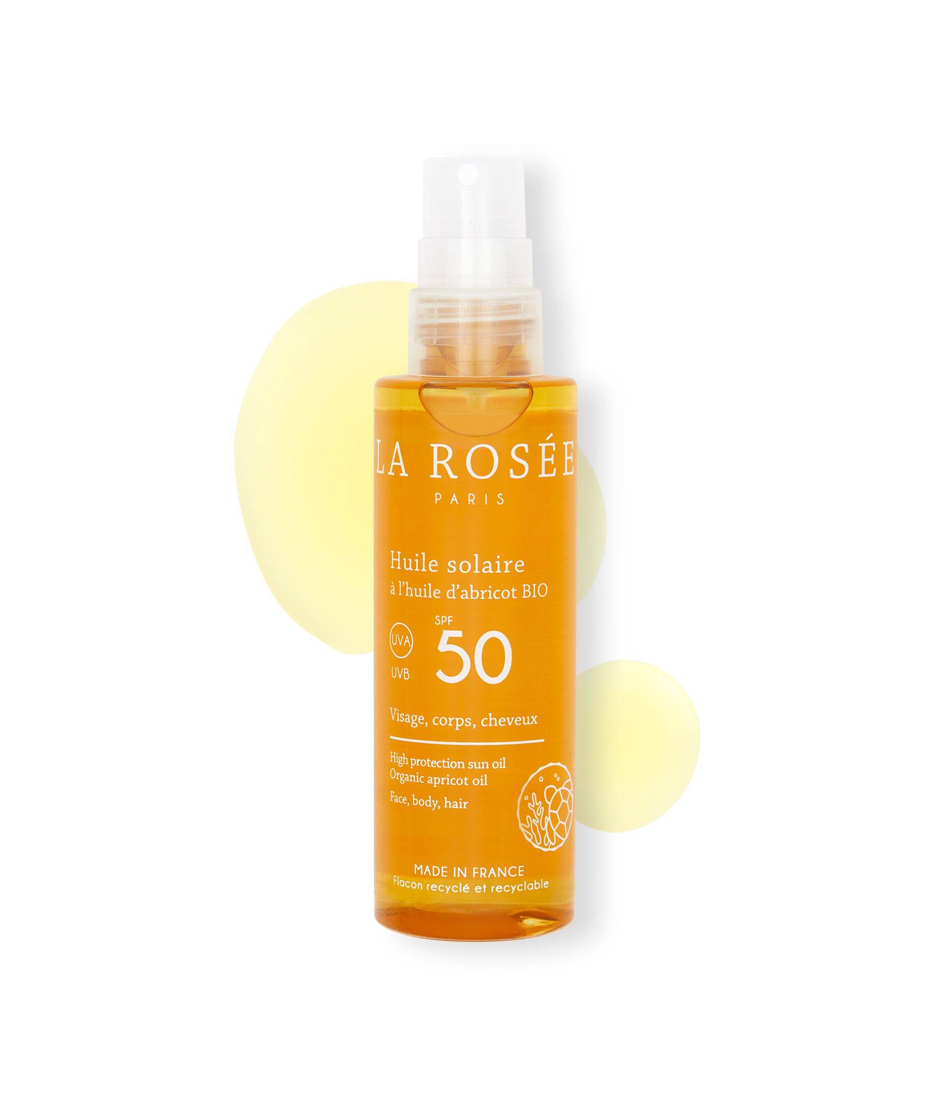 Huile solaire SPF 50 | La Rosée cosmétiques