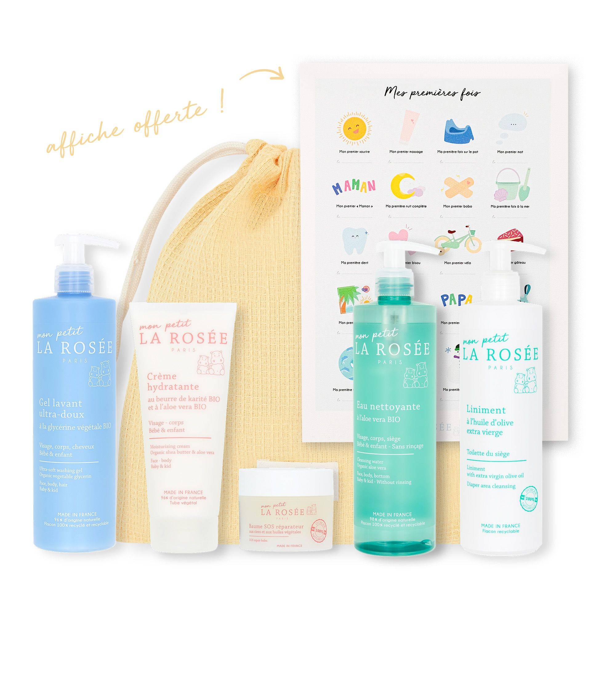 Routine complète bébé | La Rosée cosmétiques